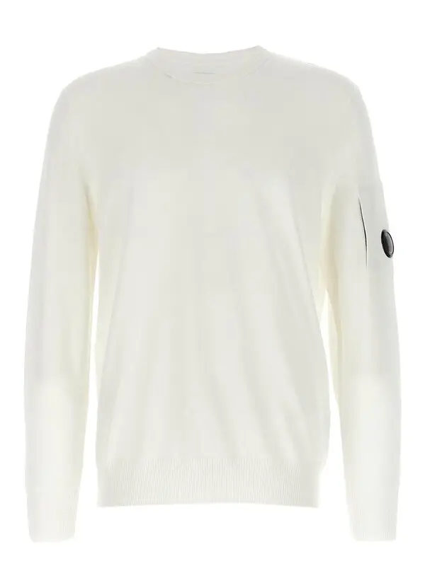 C.P. COMPANY Cotton Crêpe Sweater - White