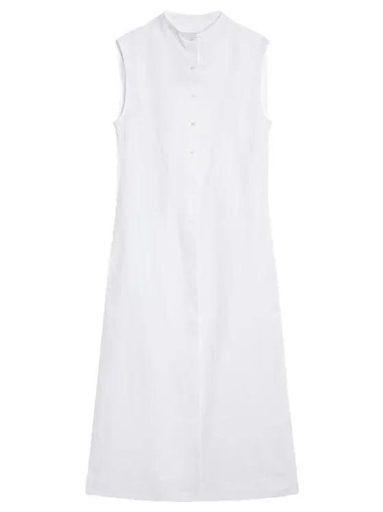 Loulou De Saison Sleeveless Shirt Dress - White