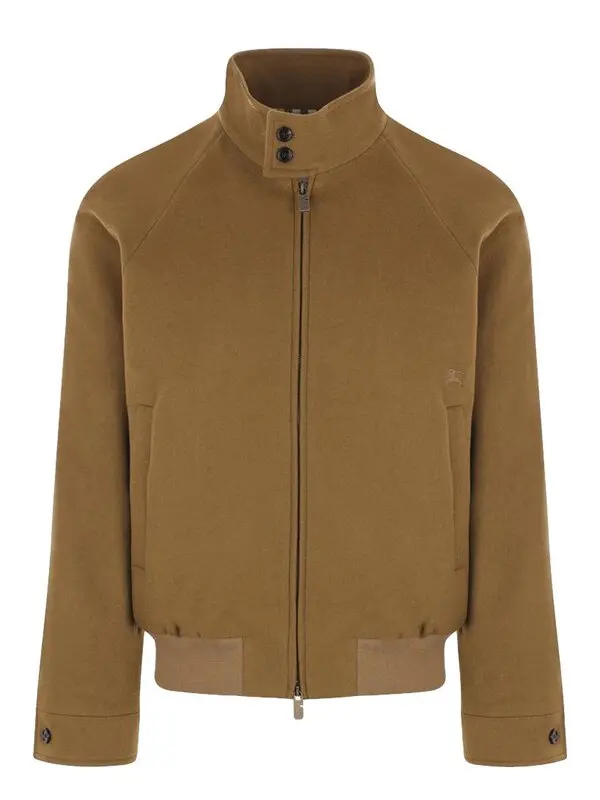 Burberry Cashmere Bomber Jacket With Equestrian Knight Design - Shrew