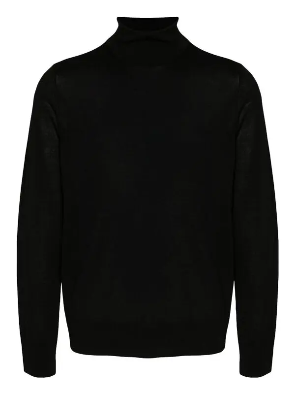 Dsquared2 Wool Turtleneck Sweater - Black