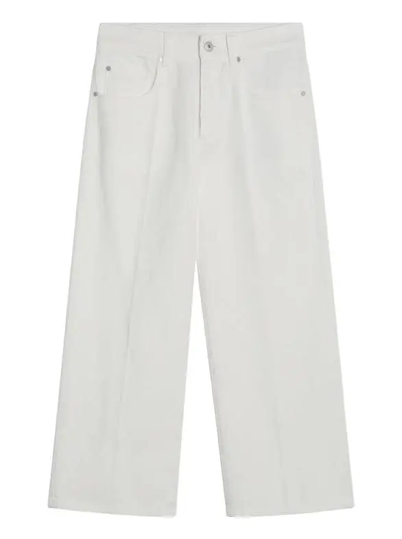 Brunello Cucinelli Cotton Trousers - White