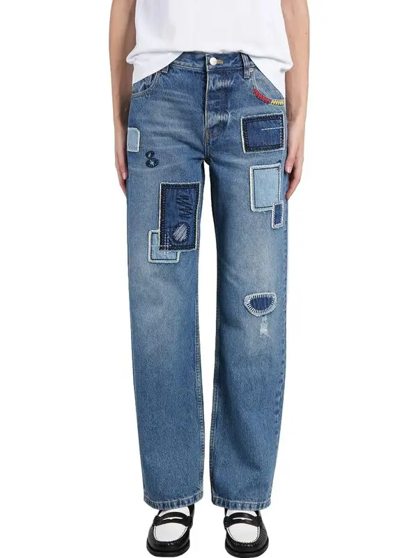 Marc Jacobs Denim Patchwork Jeans - Blue