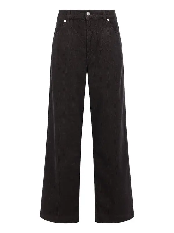 Our Legacy Loose Fit Cord Twill Trousers - Drk Brown