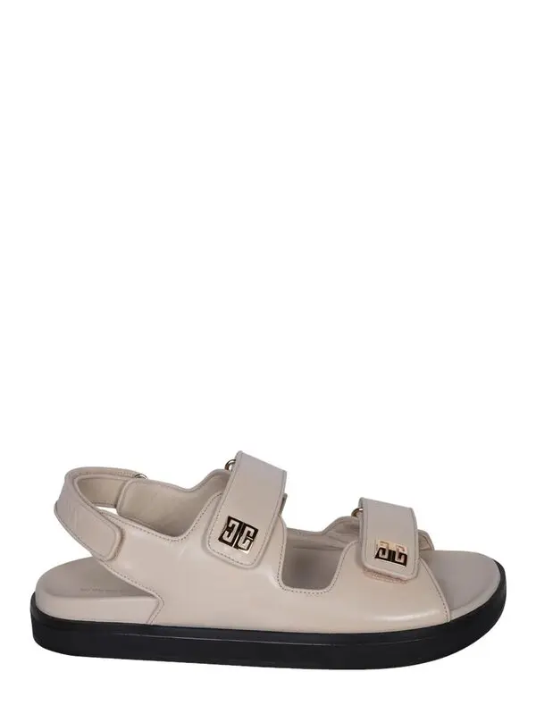 Givenchy Leather Sandals - Beige