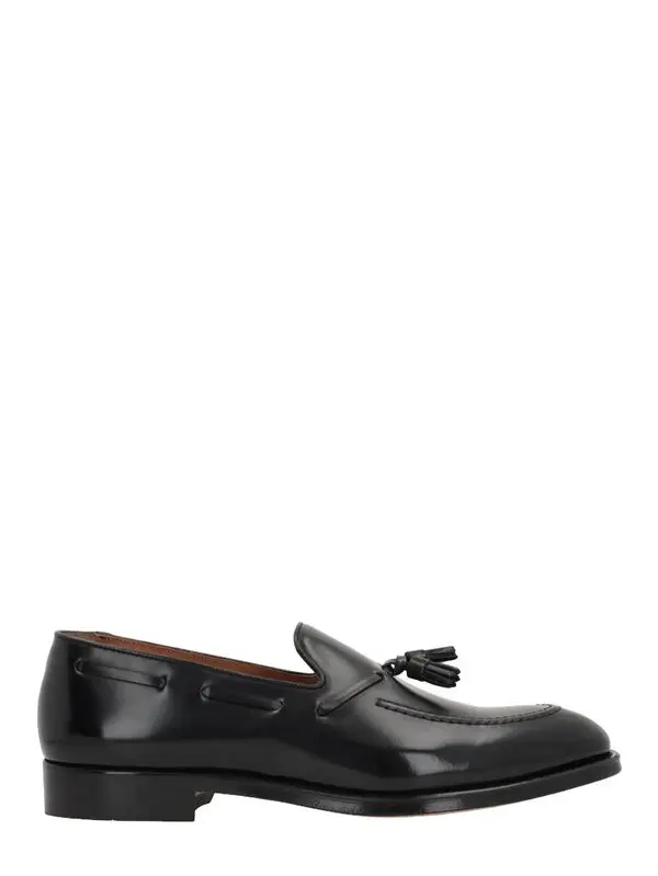 DOUCAL'S Leather Loafers - Black+black