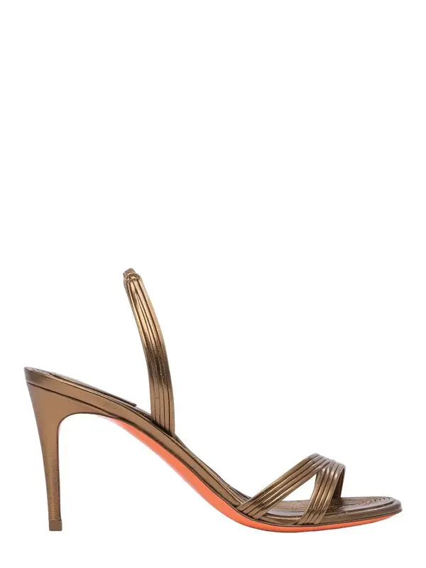 Santoni Heeled Sandals - Gold