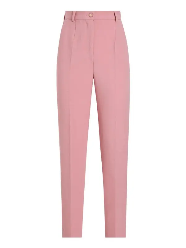 Dolce & Gabbana Tailored Double Wool Crepe Pants - Pink