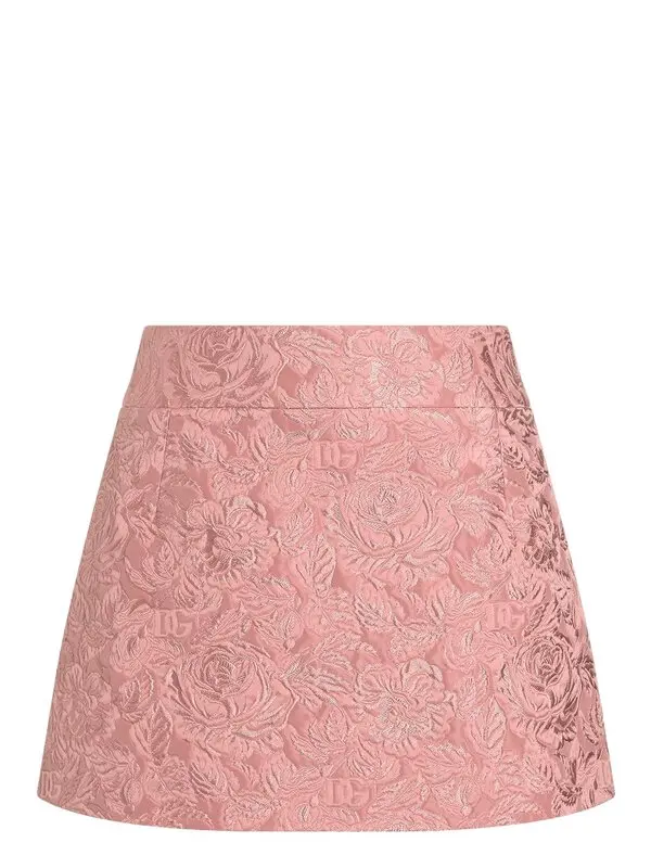 Dolce & Gabbana Floral Jacquard Miniskirt - Multicolor