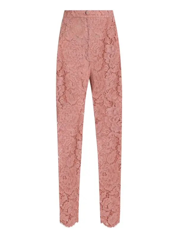 Dolce & Gabbana Tailored Cordonetto Lace Trousers - Multicolor
