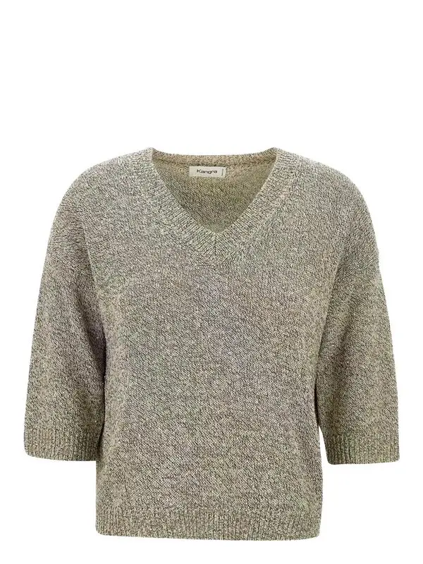 KANGRA V-neck Jumper - Neutrals