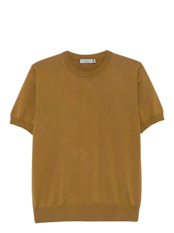 Canali Cotton T-shirt - Brown