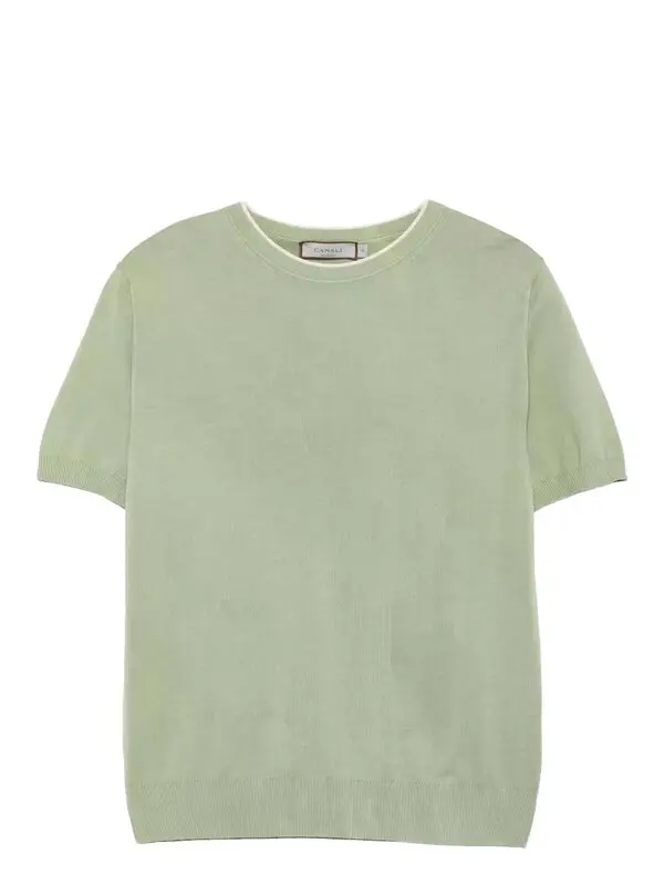 Canali Fine-knit T-shirt - Green