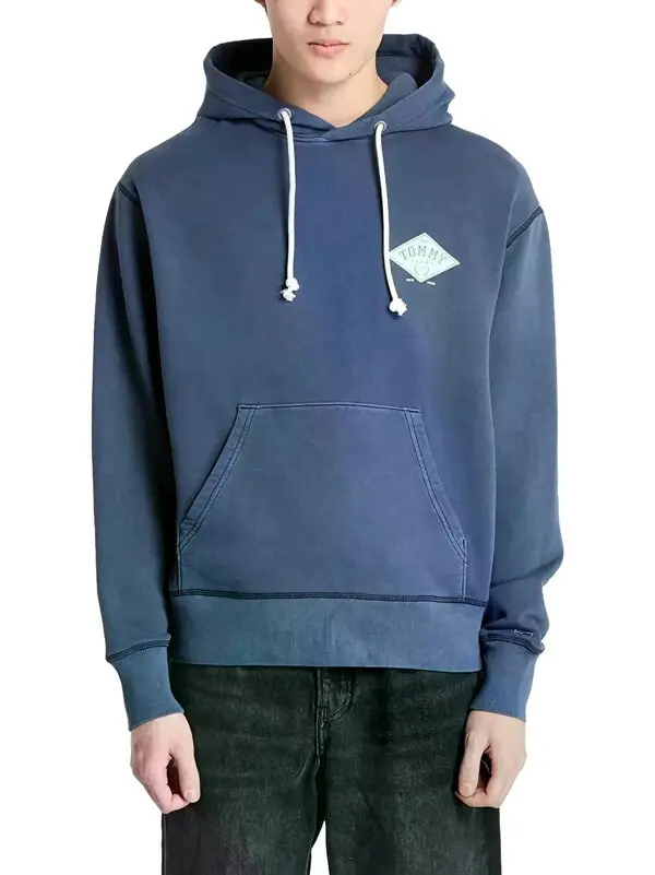 Tommy Hilfiger Relaxed Cotton Hoodie - Blue