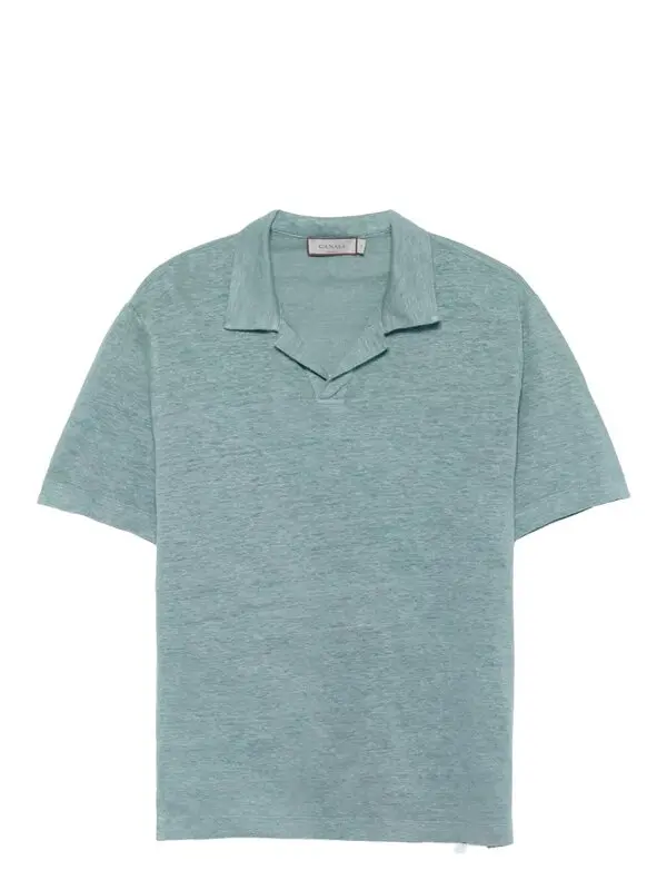 Canali Linen T-shirt - Blue