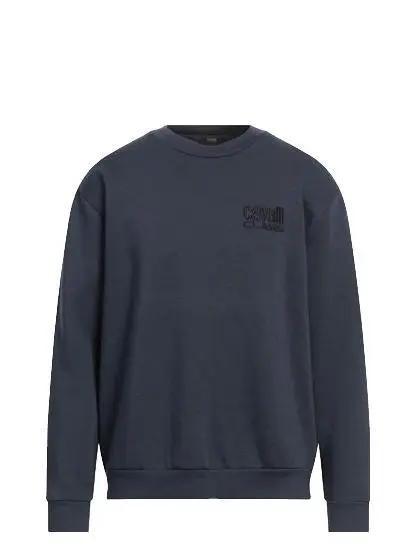 Roberto Cavalli Sweatshirt In Polyester And Cotton - Navy