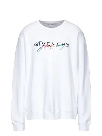 Givenchy Solid Sweatshirt With Embroidered Logo - White