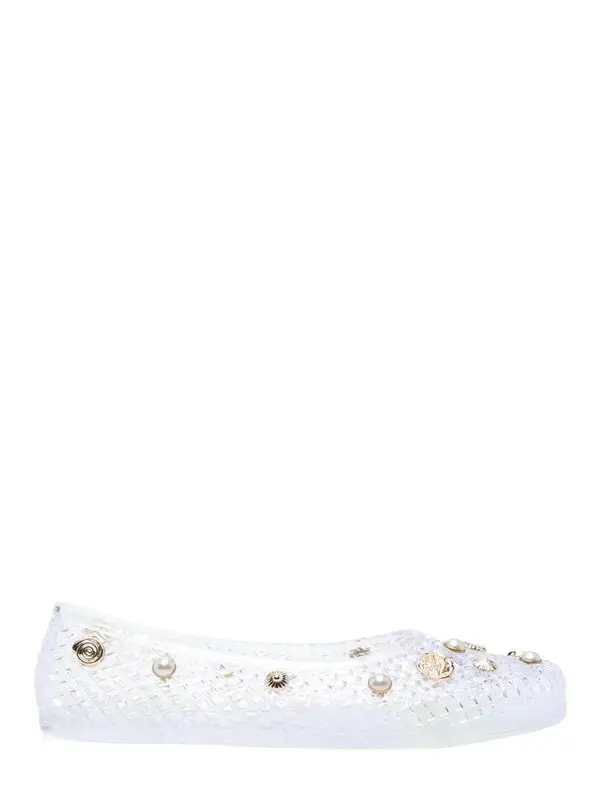 ANCIENT GREEK SANDALS Iro Ballet Flats - White