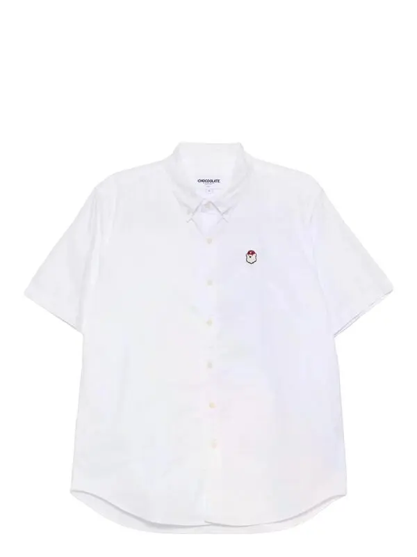 CHOCOOLATE Logo-patch Shirt - White