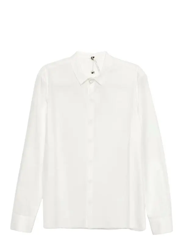 LABEL UNDER CONSTRUCTION Concealed-button Shirt - White