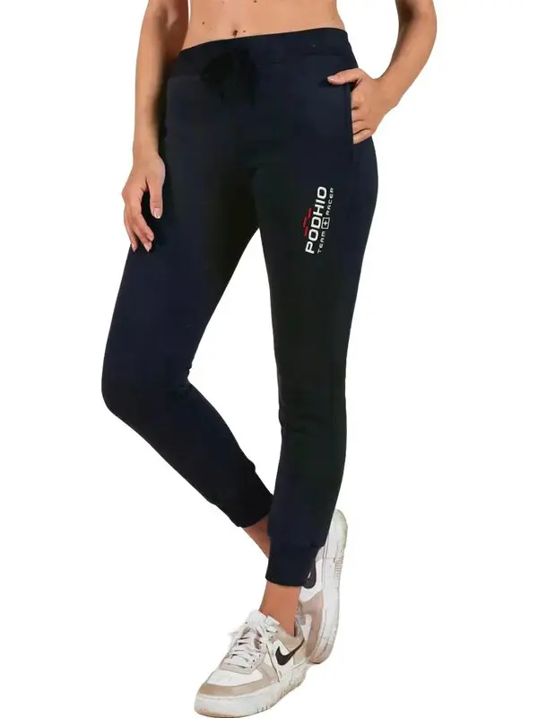 PODHIO Logo-print Track Pants - Blue