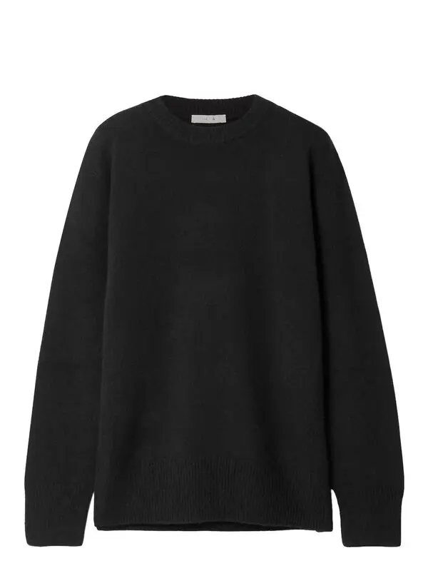 THE ROW Essentials Sibem Wool And Cashmere-blend Sweater - Black