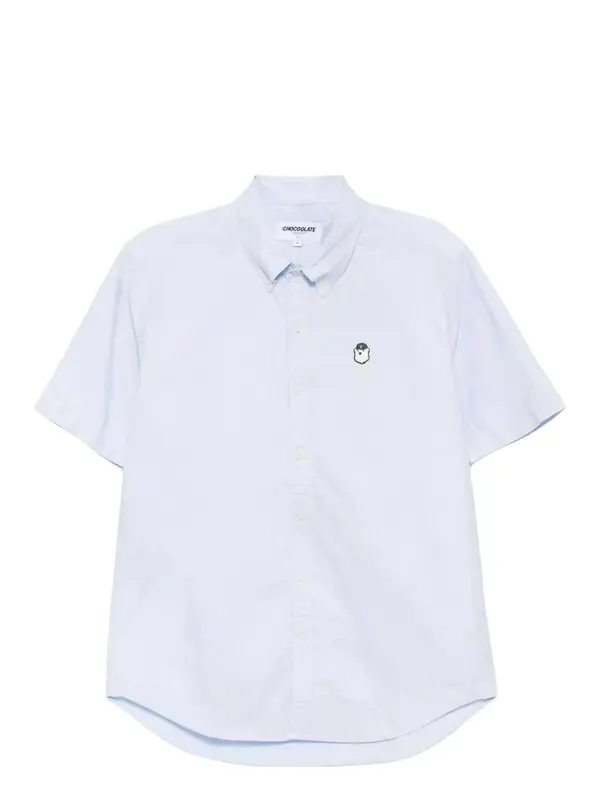CHOCOOLATE Logo-patch Shirt - Blue