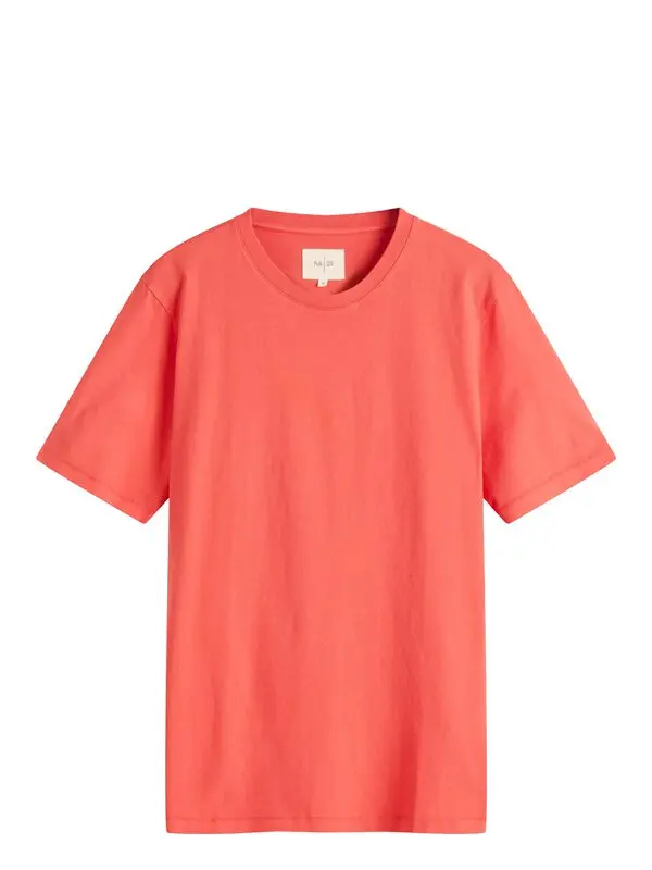 Folk Contrast Sleeve T-shirt - Raspberry