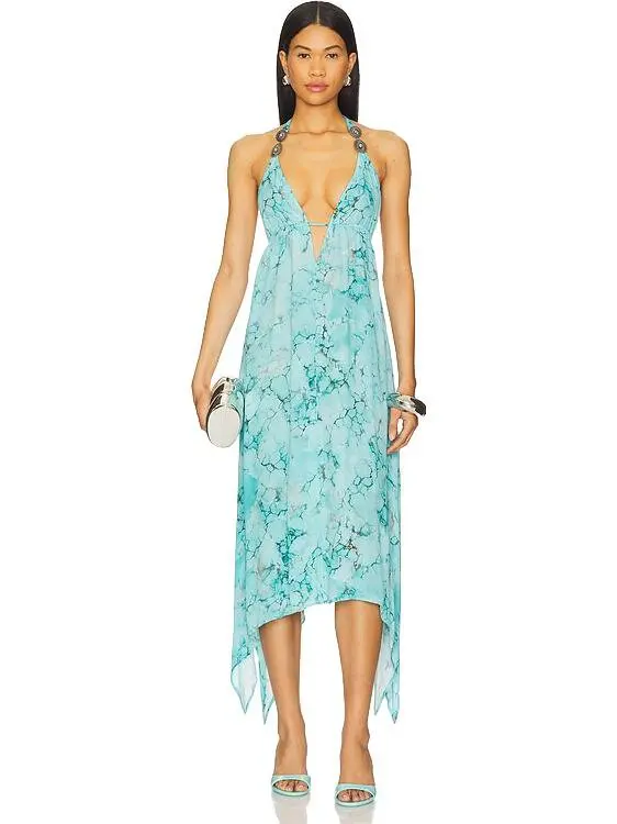 L'Agence Umma Dress - Turquoise