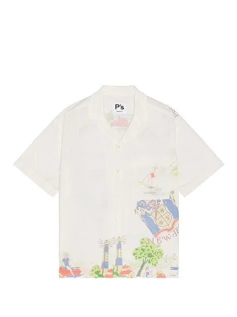 President's Reef Shirt In White - Off White