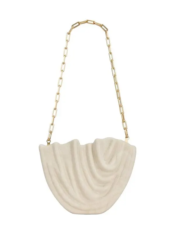 Cult Gaia Love Clutch - Travertine