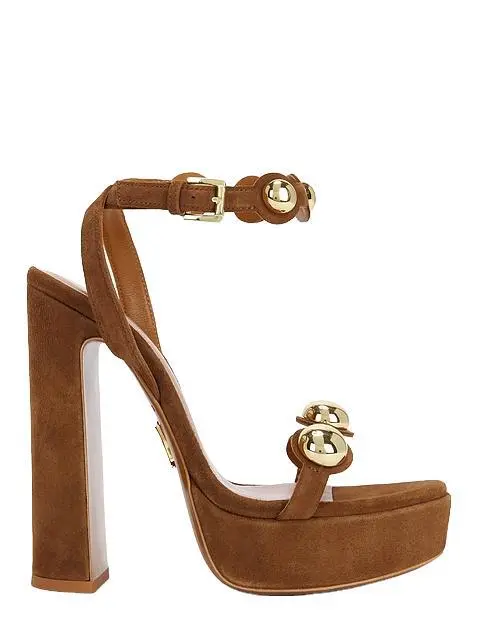 Retrofete Lirica Platform - Cognac & Gold