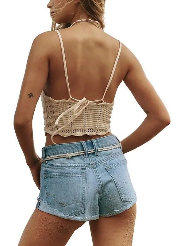 Free People We The Free Cali Cuffed Shorties - Mojave