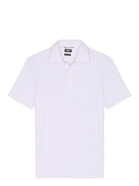 Faherty Brand Short Sleeve Movement Pique Polo In Pink - Lilac Summer Vines