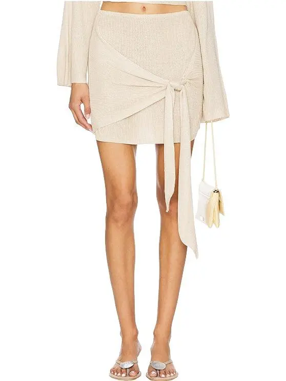 FLOOK THE LABEL Cabriah Knit Skirt - Ivory