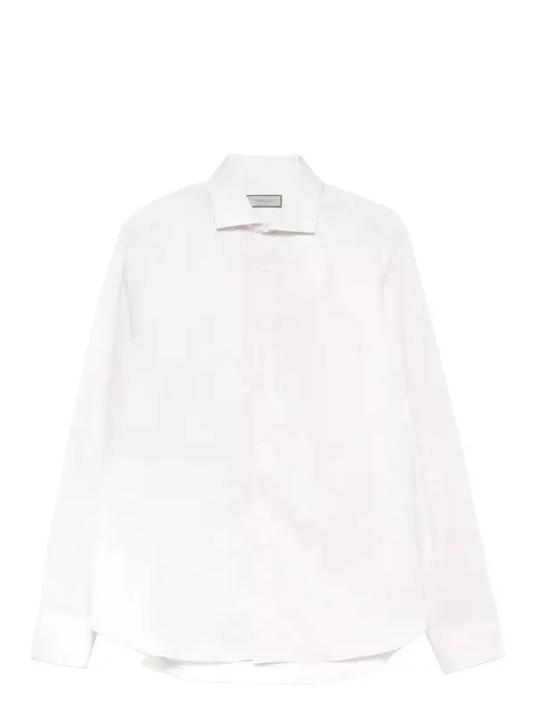 Canali Cutaway-collar Shirt - Neutrals