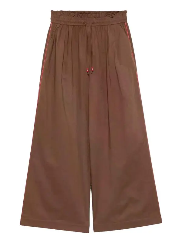 Scotch & Soda Poplin Trousers - Brown