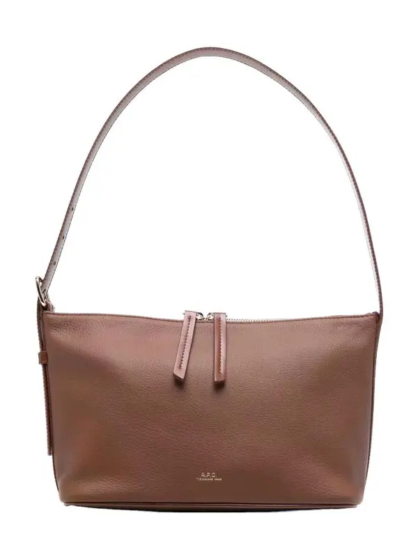 A.p.c. Leather Shoulder Bag - Brown