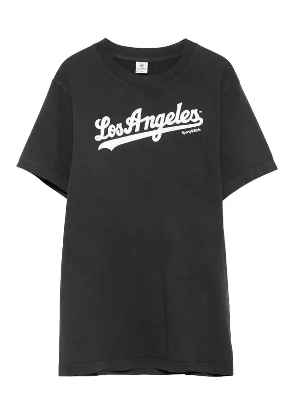 SPORTY & RICH Dodgers T-shirt - Black