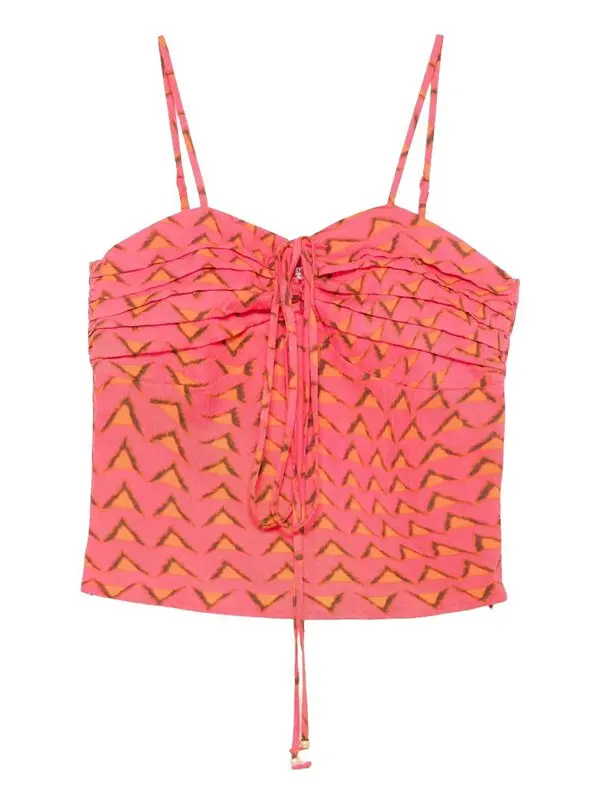 Scotch & Soda Seersucker Top - Pink