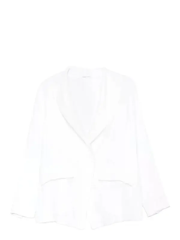 Transit Textured Double-breasted Blazer - White