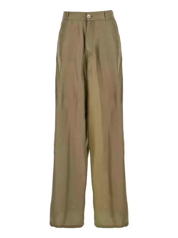JUCCA Silk Trousers - Green