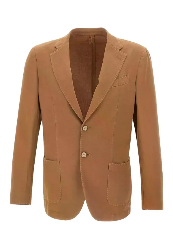 SANTANIELLO Single-breasted Blazer - Brown