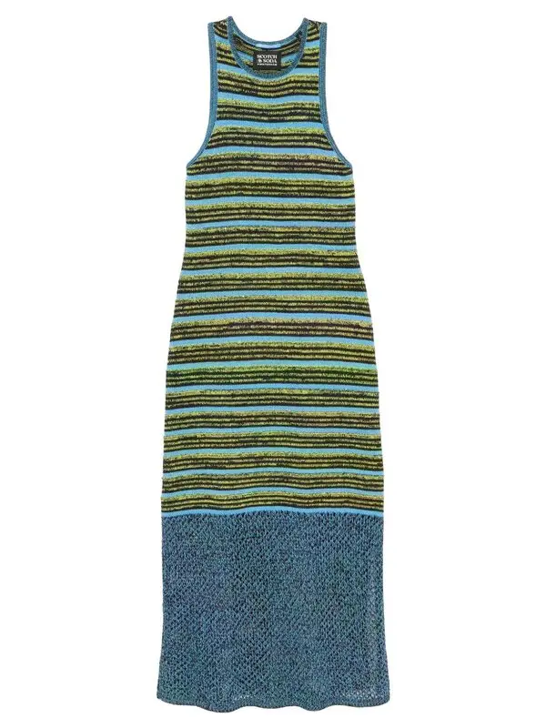 Scotch & Soda Knitted Midi Dress - Blue