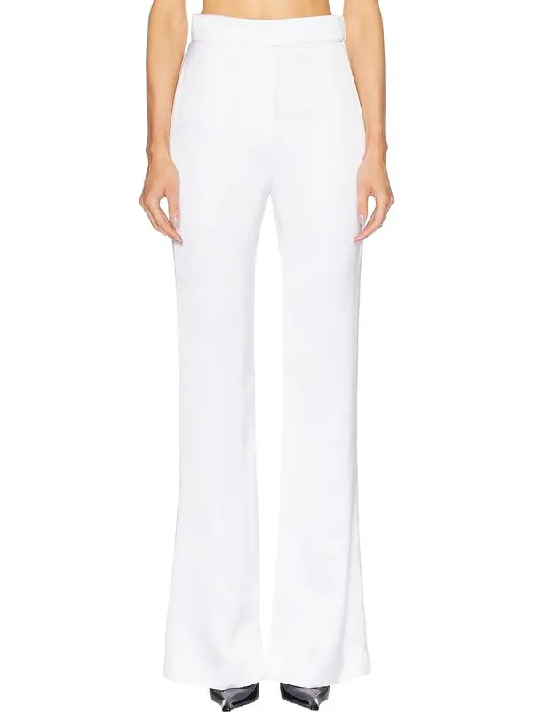 Alexandre Vauthier Satin Tailoring Pant - Optical White