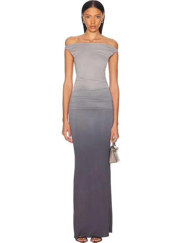 AYA MUSE Hali Dress - Gray Blue