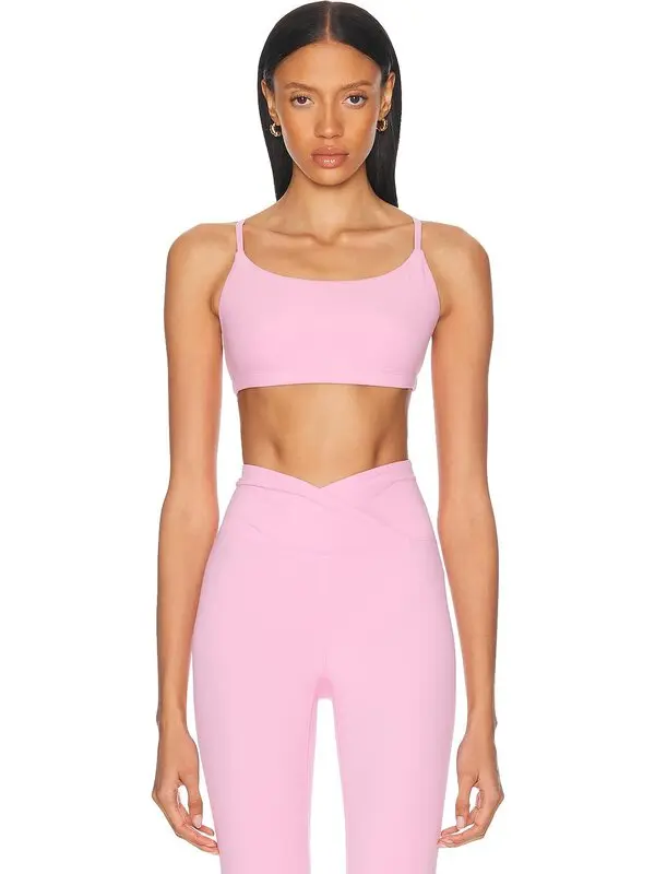 Year Of Ours Studio Racer Bralette In Pink - Year Pink