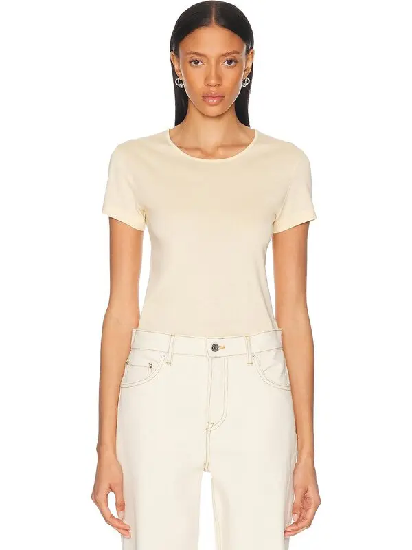 LEMAIRE Fitted Top - Ice Apricot