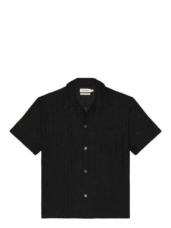 FRAME Crochet Shirt - Black