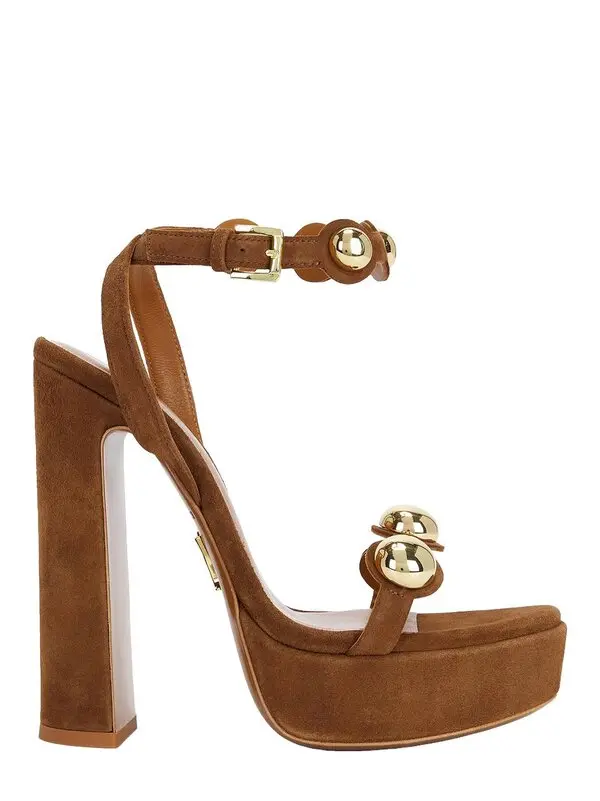 Retrofete Lirica Platform - Cognac & Gold