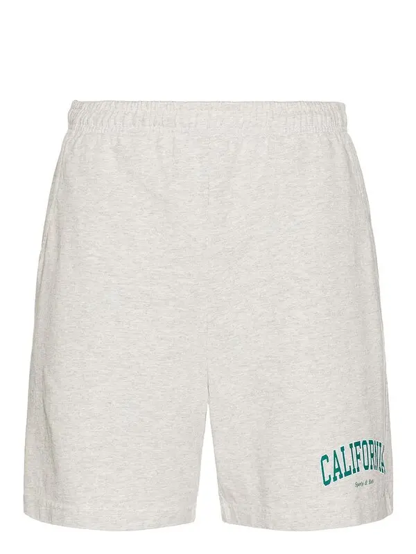 SPORTY & RICH California Gym Short - Heather Gray